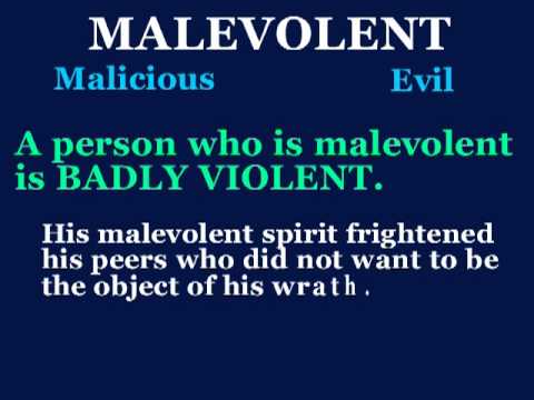 malevolent