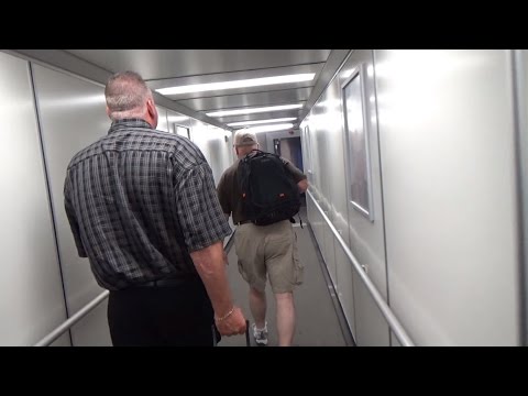Deplaning Southwest Airlines 737-300 from Phoenix, AZ Gate B4 El Paso Airport El Paso, TX