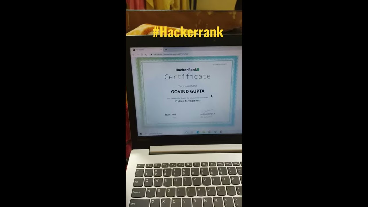 How to get Hacker Rank  Certificate