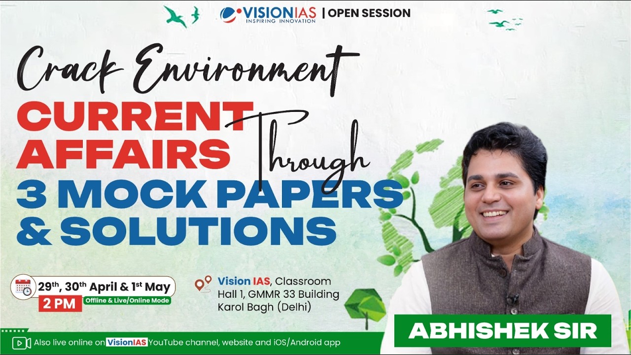 Crack Environment Current Affairs Through 3 Mock Papers & Solutions
