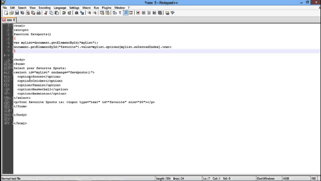 How to Make JavaScript Dropdown List