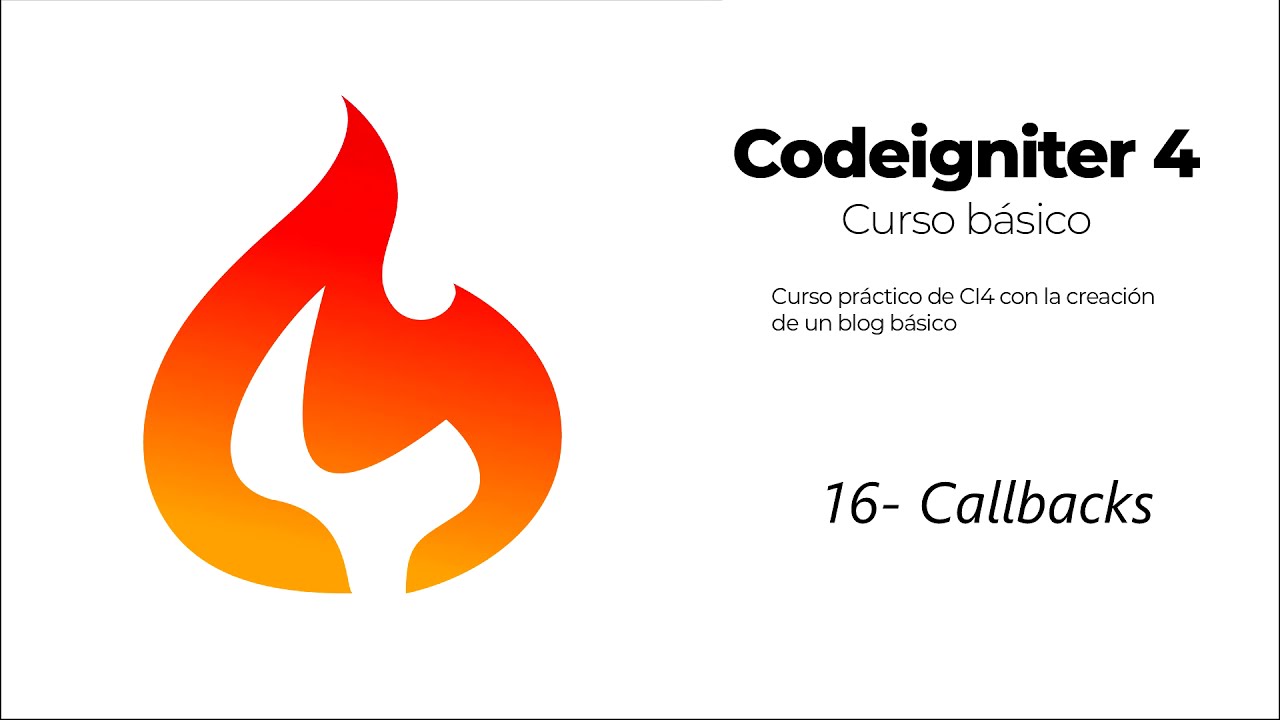 16-. Callbacks - Codeigniter 4