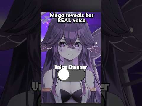 Mega finally turned off the voice changer😱 #vtuber