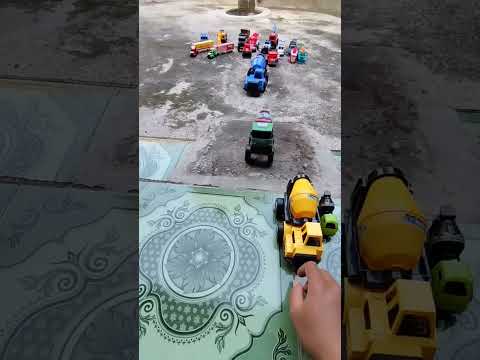 macam-macam ukuran truk molen dari yang kecil sampai yang paling besar melaju di tanjakan #shorts