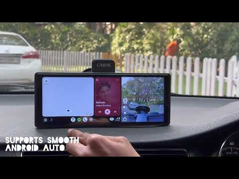 FEATURES -Cason 4k Dash Camera for Car with 10-Inch Carplay/Android Touch Screen & 1080P Rear Camera