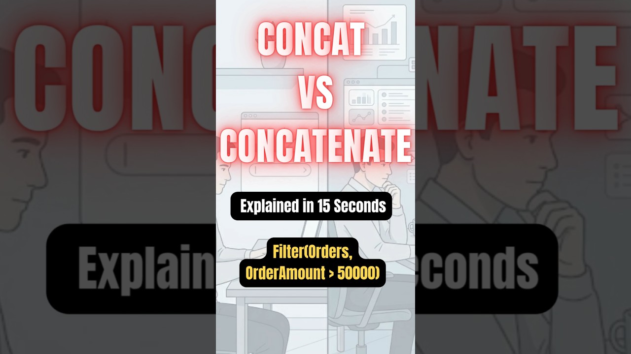 Concat vs Concatenate Explained in 15 Seconds