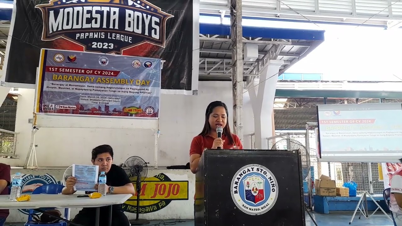 1st Semester  of CY 2024 (Barangay  Assembly) / part 4