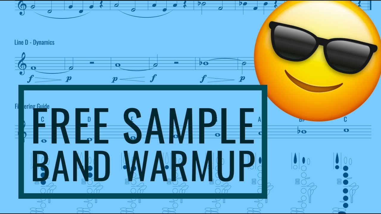 Free sample warmup for young bands with countdown & audio track