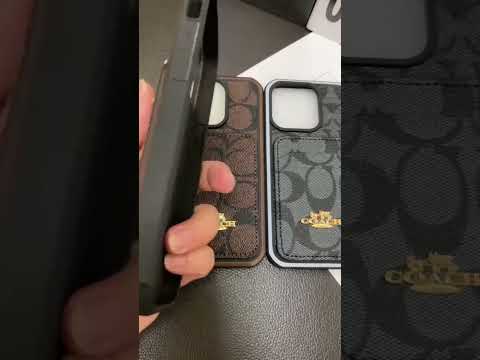 Coach iPhone Case With Card Holder Coffee Coach phone case #coach #gtocase #iphonecase #phonecase