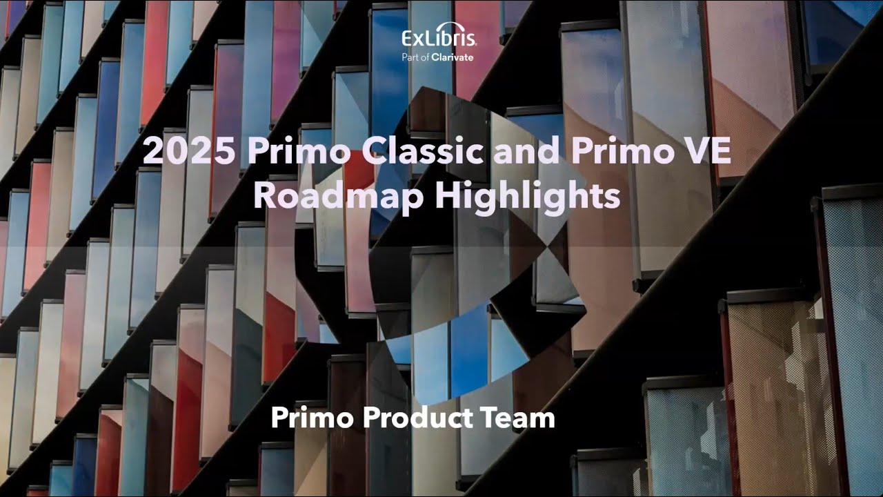 Primo 2025 Roadmap webinar