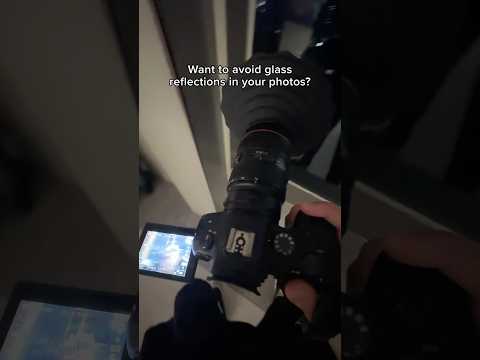 This is how you avoid glass reflections in your photos - use a Silicon Lenshood! #lifehacks #camera