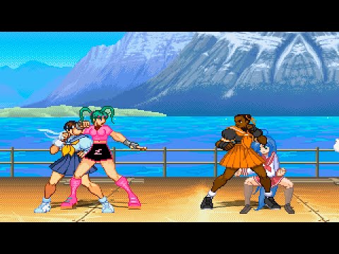 MUGEN - Sakura Edits - Jade & Rina vs. Dana Shotoman & Konata - Download