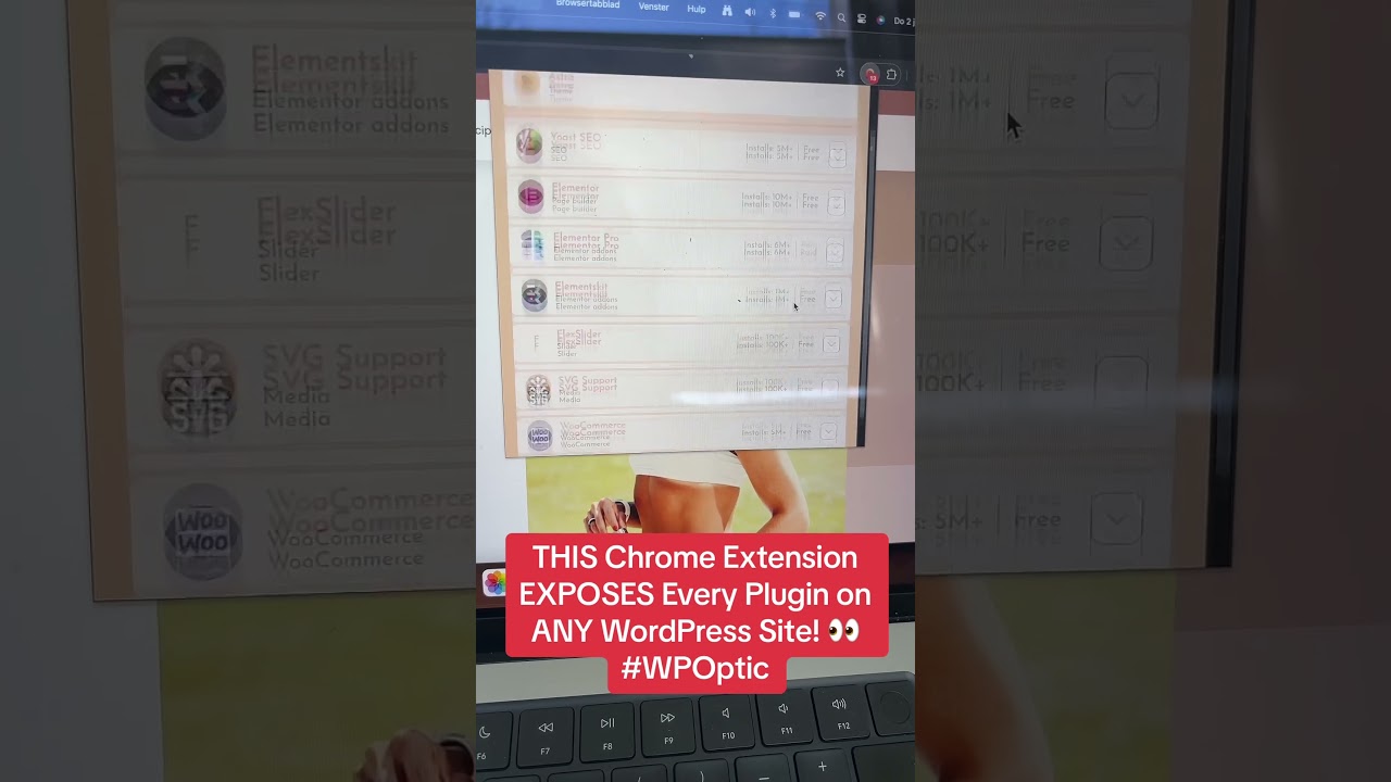 THIS Chrome Extension EXPOSES Every Plugin on ANY WordPress Site! 👀 #WPOptic #wordpress #seo #web
