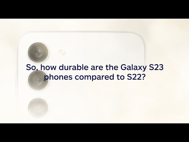 The Galaxy S23 series is dropped from 6-feet up in a video you don't ...
