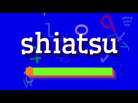 How to say "shiatsu"! (High Quality Voices)