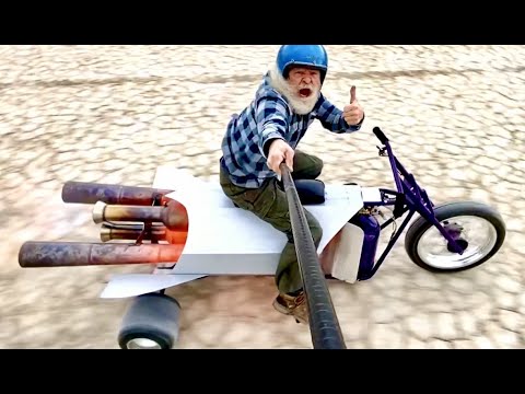 Crazy Rocketman Takes His Latest Jet Engine-Powered Death Machine on ...