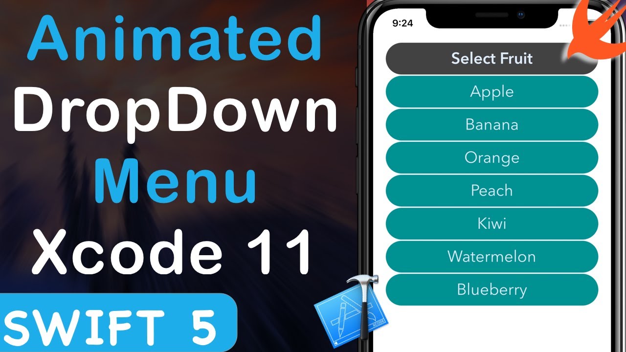 Animated DropDown Menu using StackView Xcode 11 Swift 5