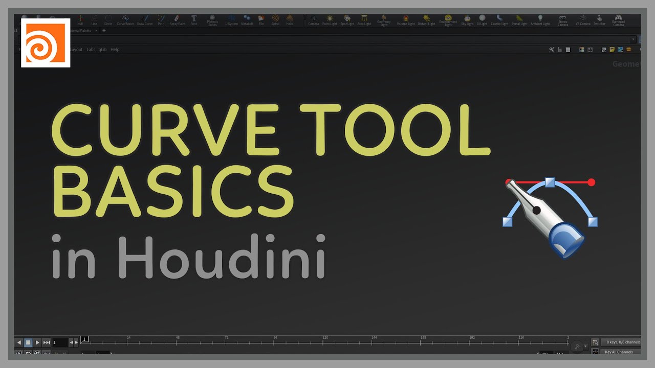 #18 Curve Tool Basics in Houdini