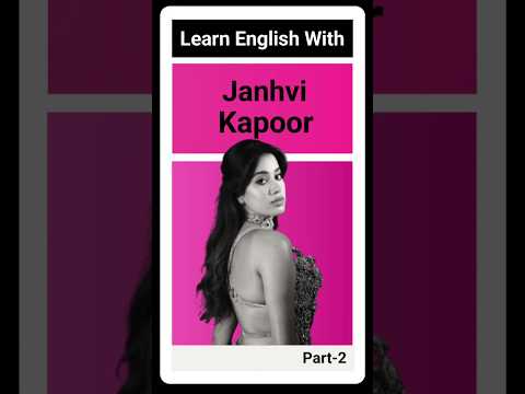Learn English With Janhvi Kapoor