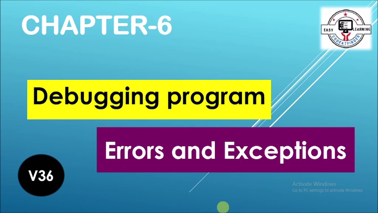 Chapter-6 Debugging Programs