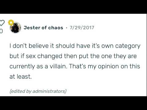 Exposing A User On The Villains Wiki