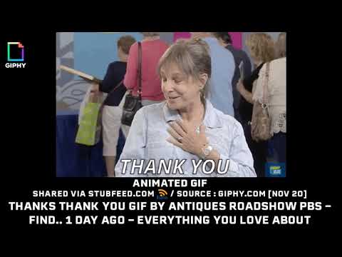 Thanks Thank You GIF by ANTIQUES ROADSHOW ...