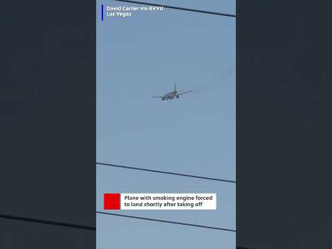 American Airlines flight returns to airport after smoke, sparks coming from an engine after takeoff