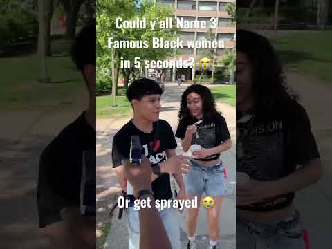 Can You name 3 Famous Black Women? #explore #youtubeshorts #funny #viral