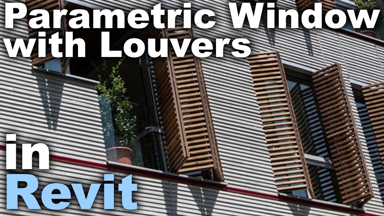 Parametric Window with Louvers that OPEN Revit Tutorial