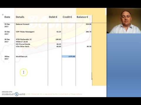 Understanding the Bank Statement