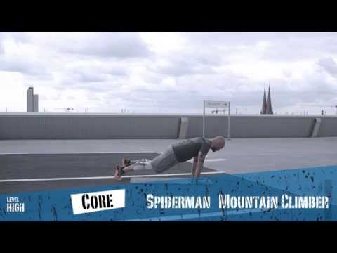 We make you tough! - Core: 1. Spiderman Mountain Climber Level high (Fortgeschrittene)