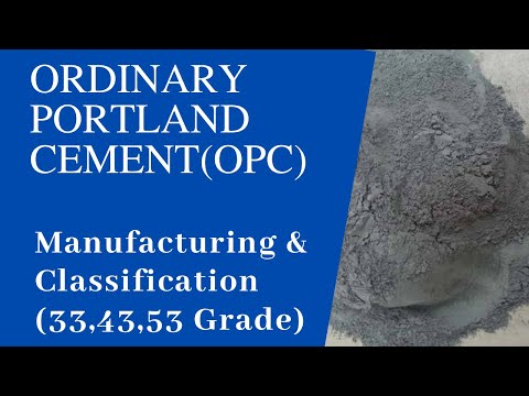 What is Ordinary Portland Cement(OPC), Different type of OPC, How OPC is produced?