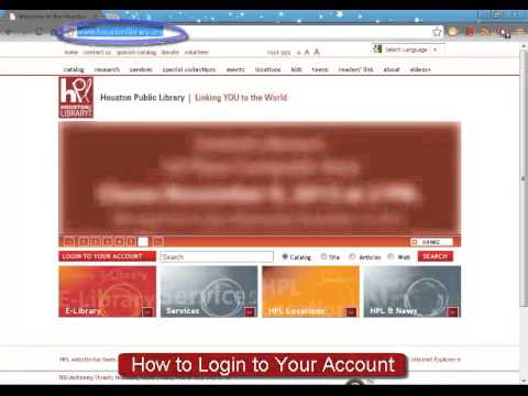 How to log in to My Library Account