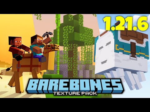 How to Download & Install Bare Bones Texture Pack for Minecraft 1.21.6 (Trailer Resource Pack)
