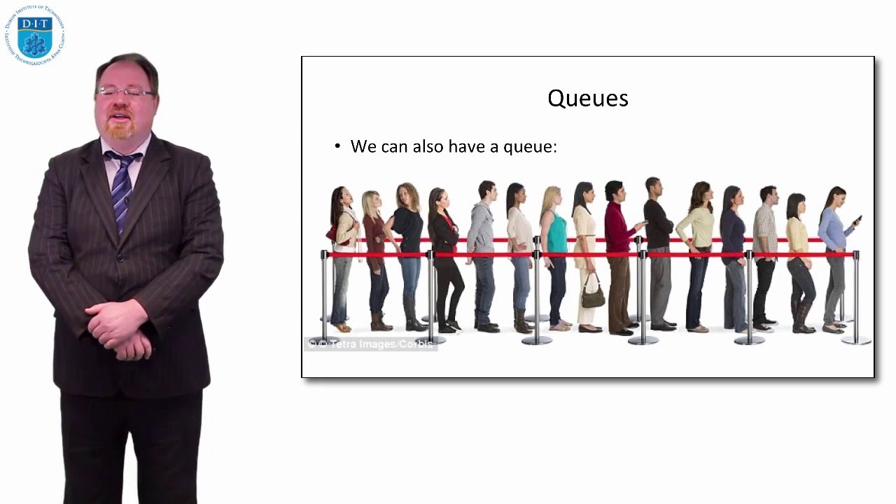 Using a Linked List to represent a Queue.