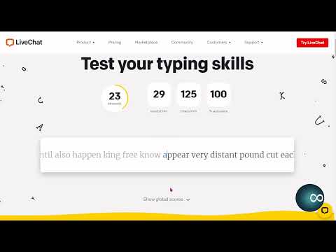 Speed Typing Test by LiveChat.com
