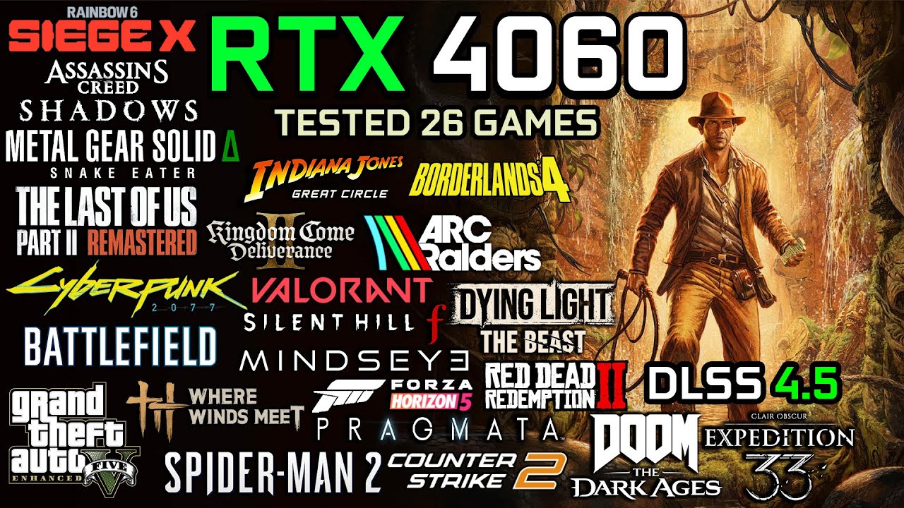 RTX 4060 in 2026 : Test in 26 Games - Gaming Test in 2026