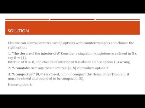 CSIR-NET: Analysis/Topology Quiz 1 – Mathematicos
