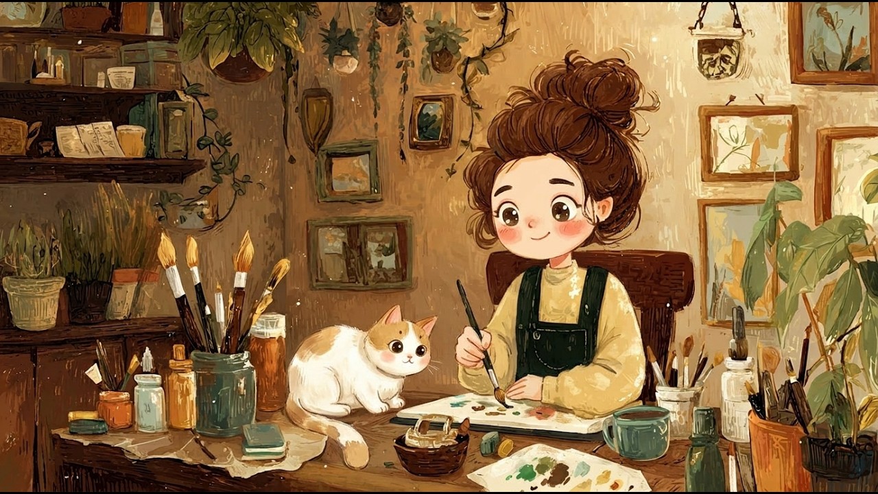 Paint Your Life in Your Own Colors 🎨 Cozy Jazz for Soft & Beautiful Days