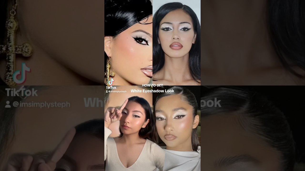 White eyeshadow look | eyeliner tutorial