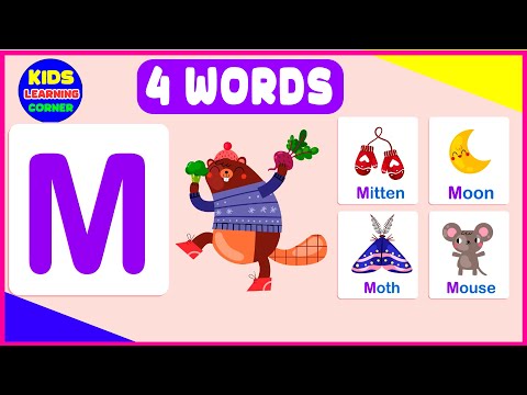 4 Words That Start with M | 4 Words That Start with Letter M for Toddlers | Kids Learning Videos