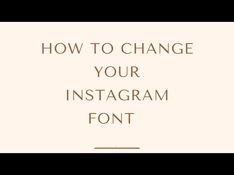How to change your font on Instagram ( for highlights/ bios and captions)