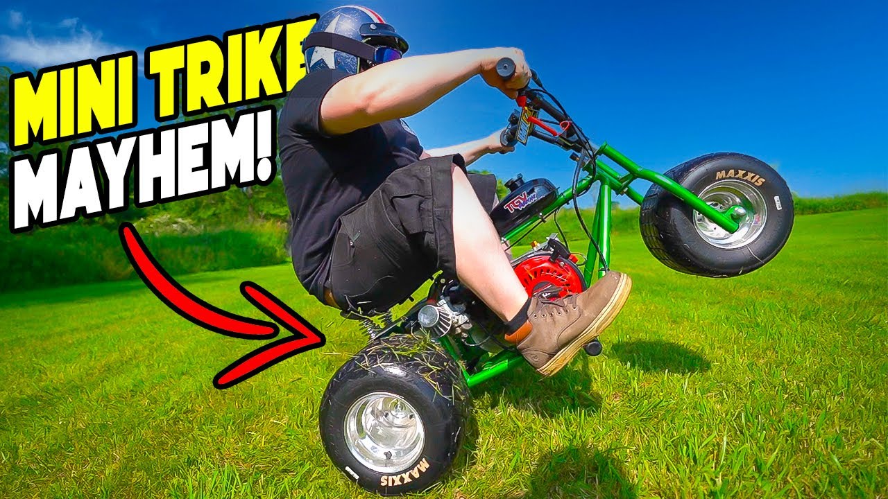 Absolutely SHREDDING On A Predator Ghost Mini Trike!