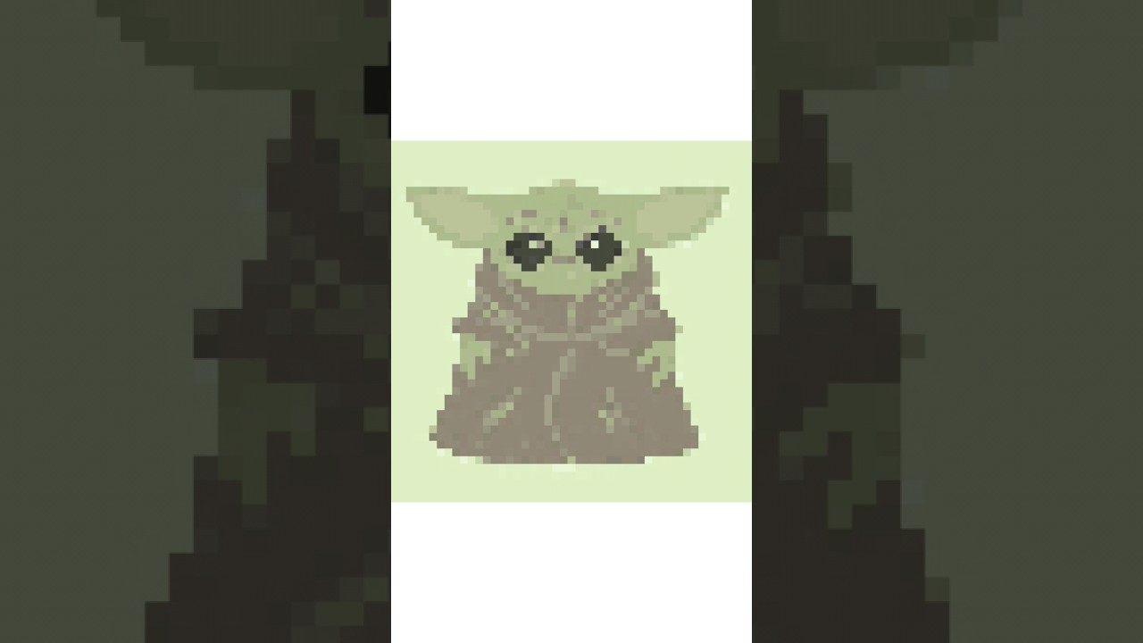 ASMR Video Pixel Art Baby Yoda