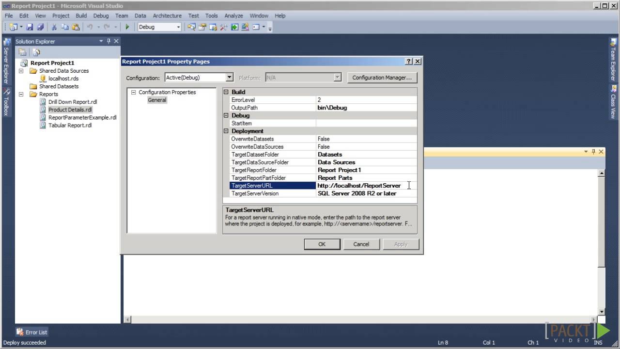 Creating Reports with SSRS 2012 Tutorial: Deploy Drillthrough Reports | packtpub.com