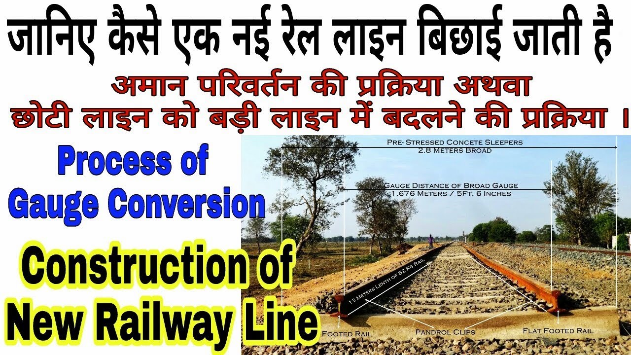 Construction of New Broad Gauge Line from Existing Narrow Gauge (Gauge Conversion )