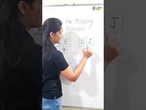 Find the missing alphabet