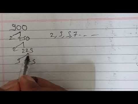 factor tree of 900 | prime factor tree |