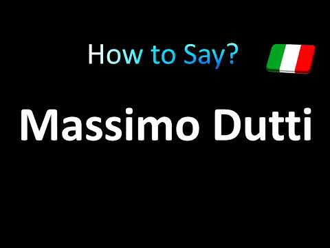 How to Pronounce Massimo Dutti (Brand)