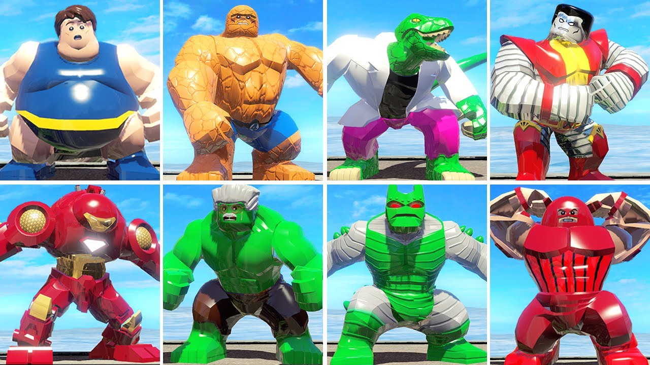ALL LEGO BIG FIGURES Characters in LEGO Marvel Super Heroes